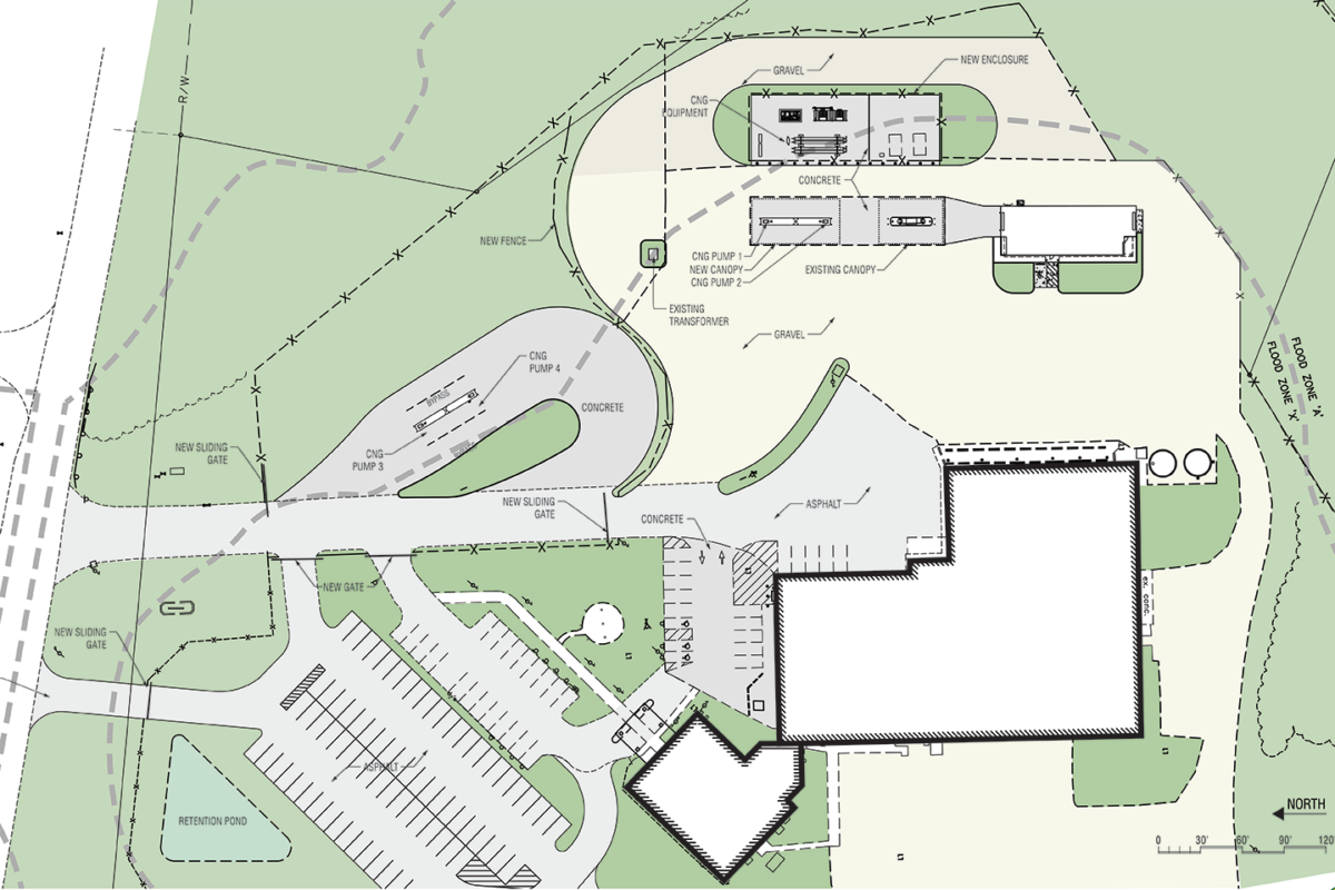 Transit Design | PARTA CNG Fueling Station | Kent, Ohio | Bowen