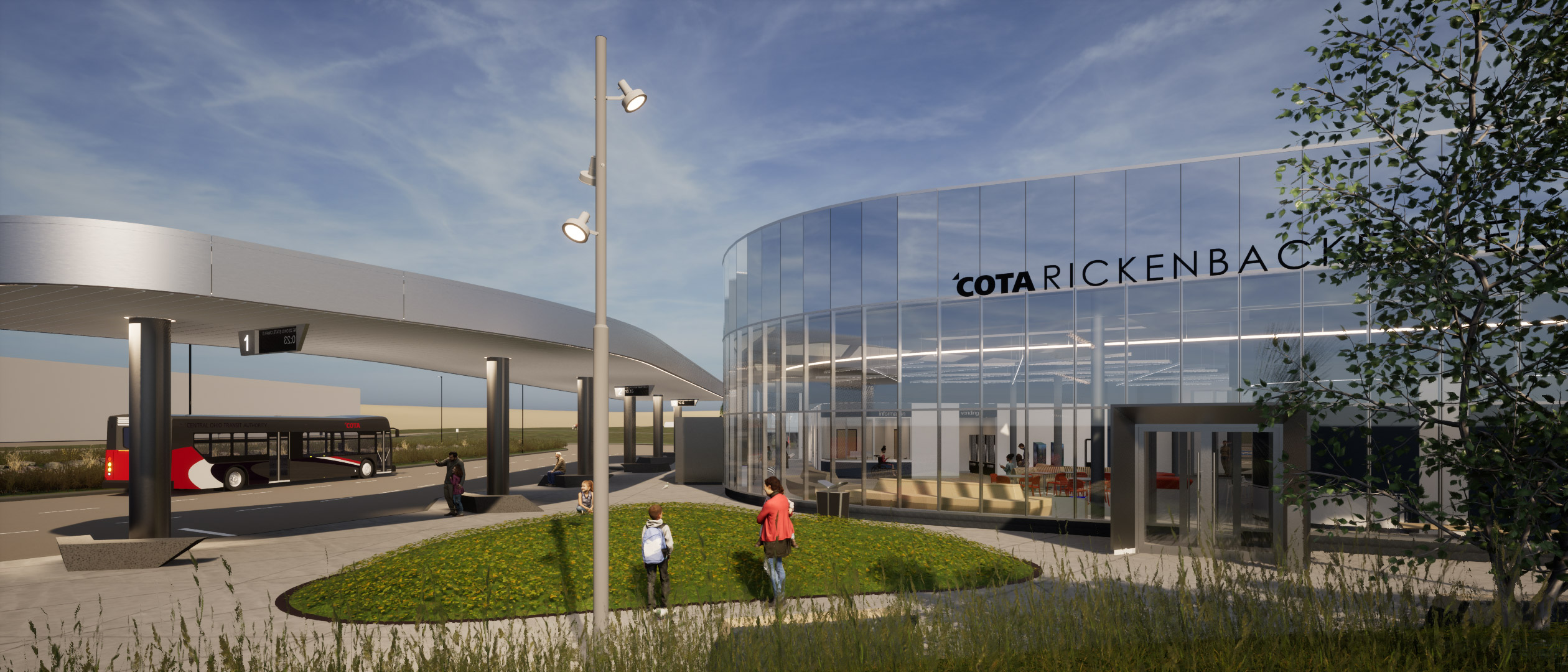 Transit Design | COTA Rickenbacker Mobility Center | Columbus, Ohio ...